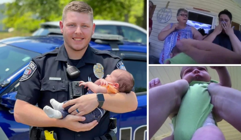 Heroic Police Officer Saves Choking Baby: 'Happy Tears' - Caleb Parke